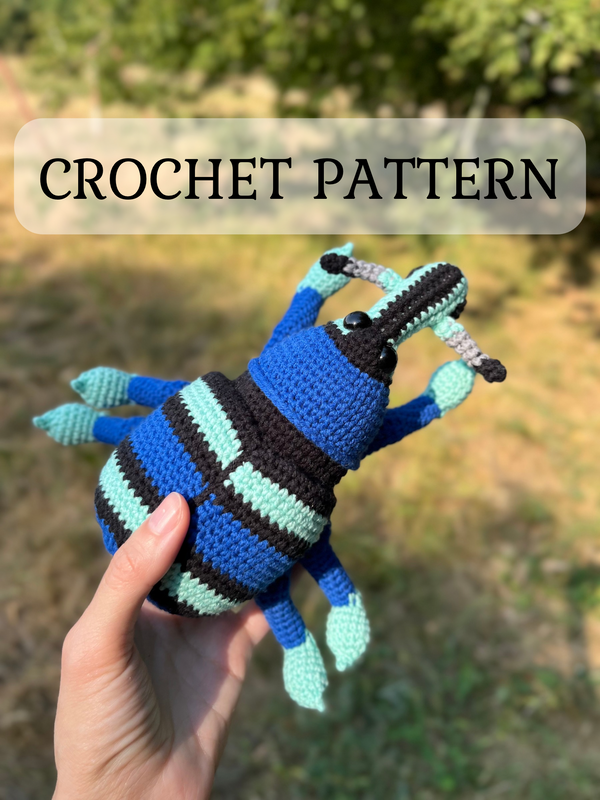 Blue Weevil Crochet Pattern – Tumannart