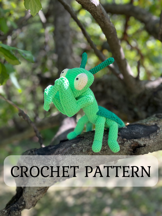 Praying Mantis Crochet Pattern, Amigurumi Praying Mantis Tutorial ...