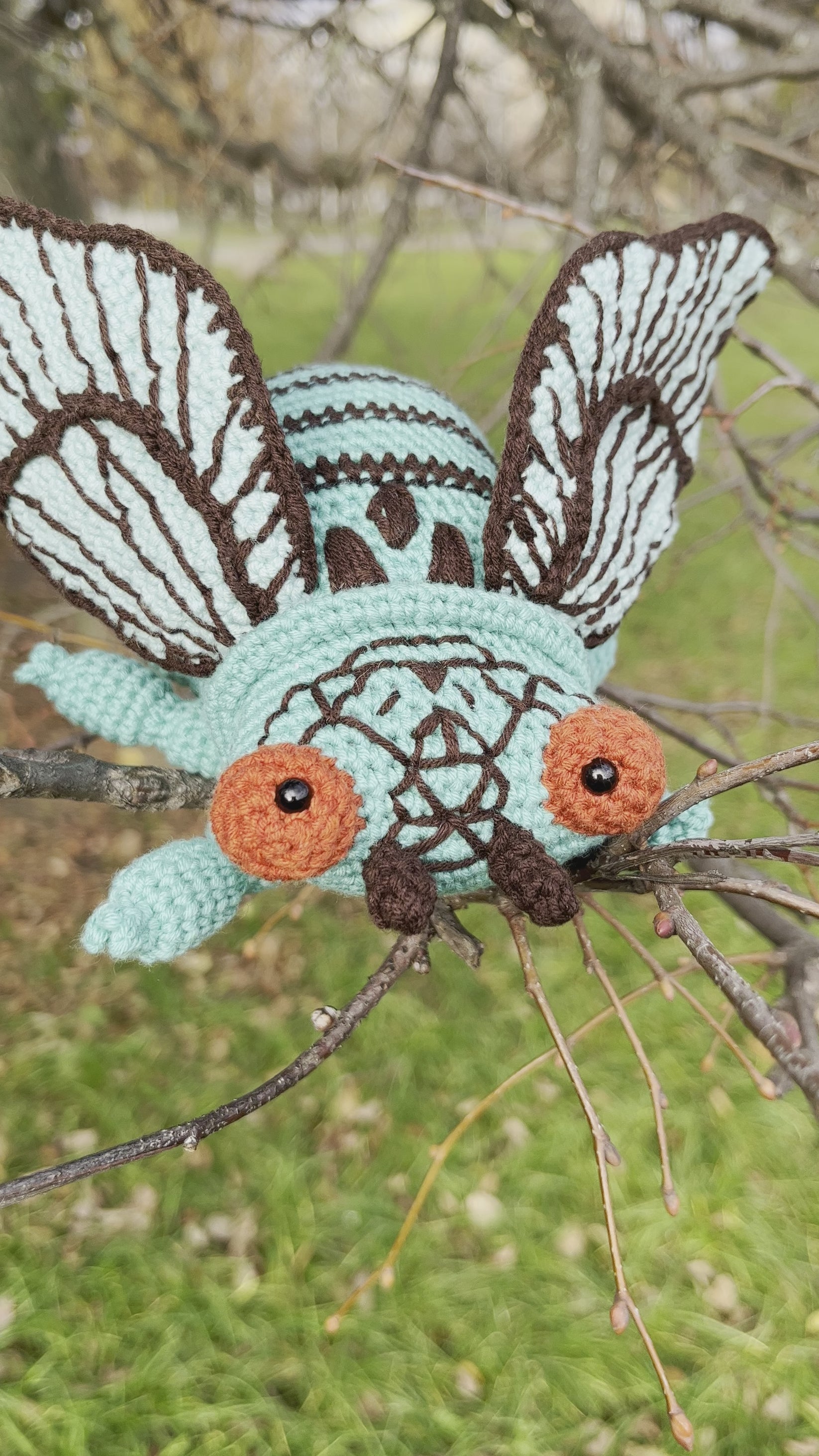 Cicada Crochet Pattern, Cicada Amigurumi Tutorial, Cicada Toy, Crochet ...